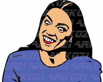 Ocasio Cortez Svg - Etsy