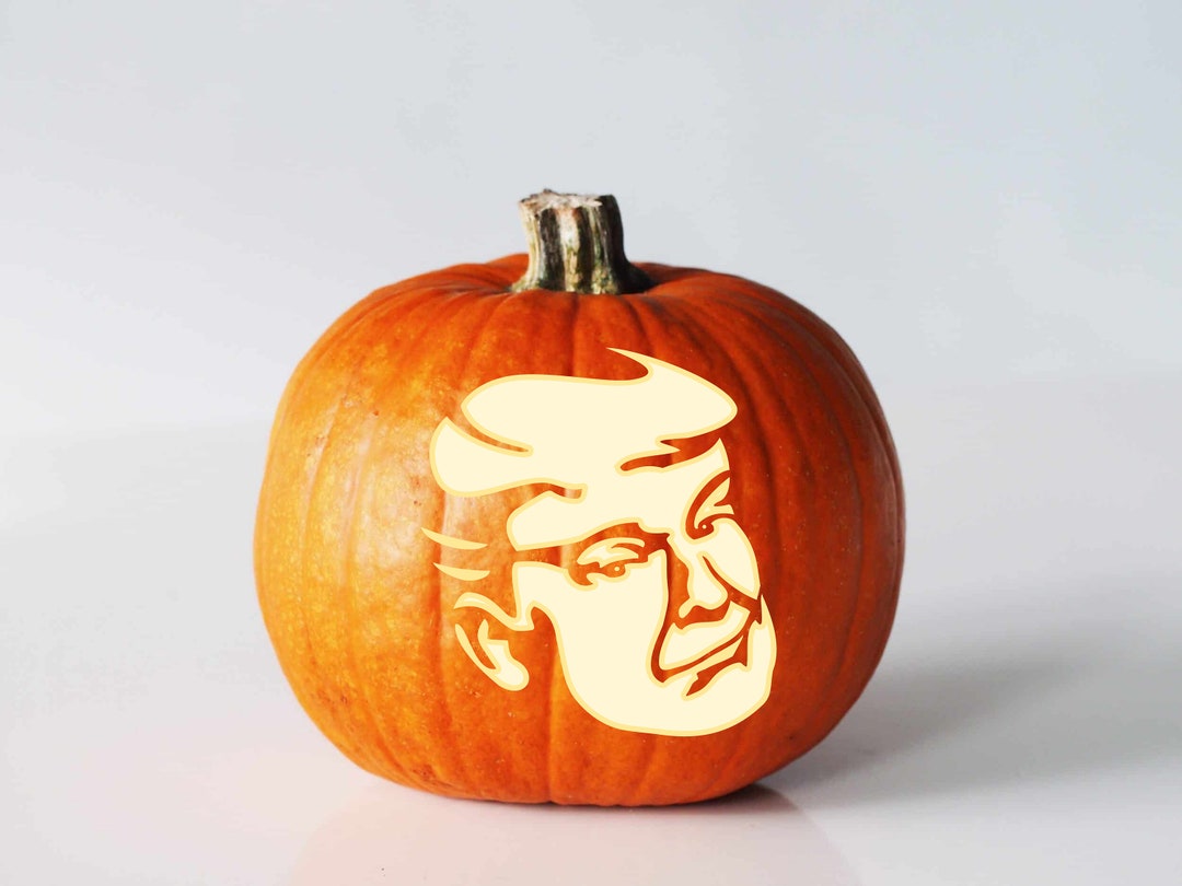 Donald Trump Printable Pumpkin Carving Template Pattern - Etsy