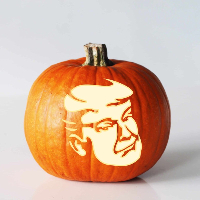 Trump Printable Pumpkin Stencil - Etsy