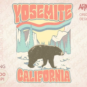Yosemite National Park PNG Sublimation Sublimate - Etsy