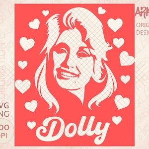 Dolly Valentines 4 Variations SVG PNG Cut File Sublimation - Etsy