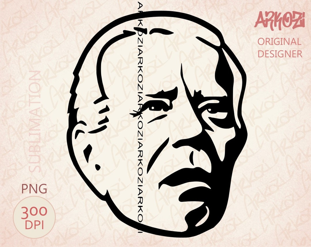 Joe Biden Face SVG PNG Spaced Out 2 Cut File Sublimation - Etsy