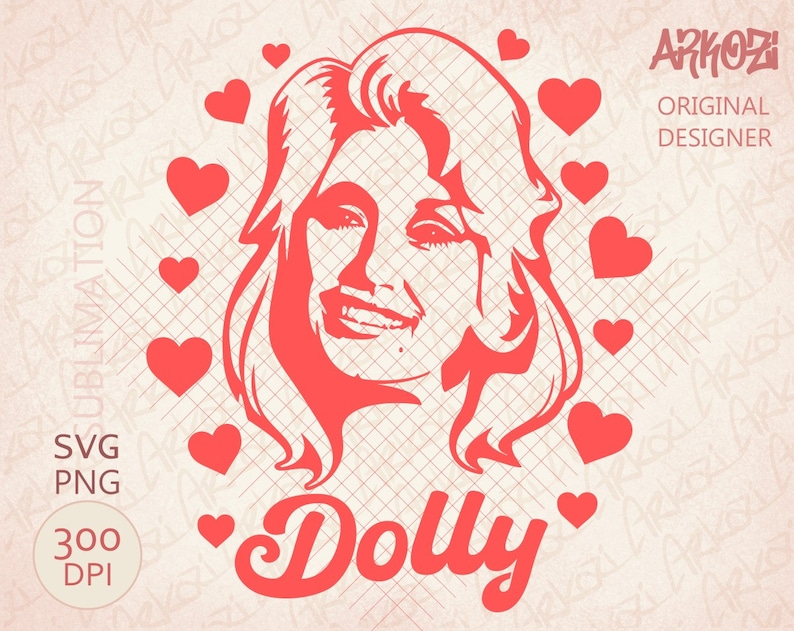 Dolly Valentines 4 Variations SVG PNG Cut File Sublimation - Etsy