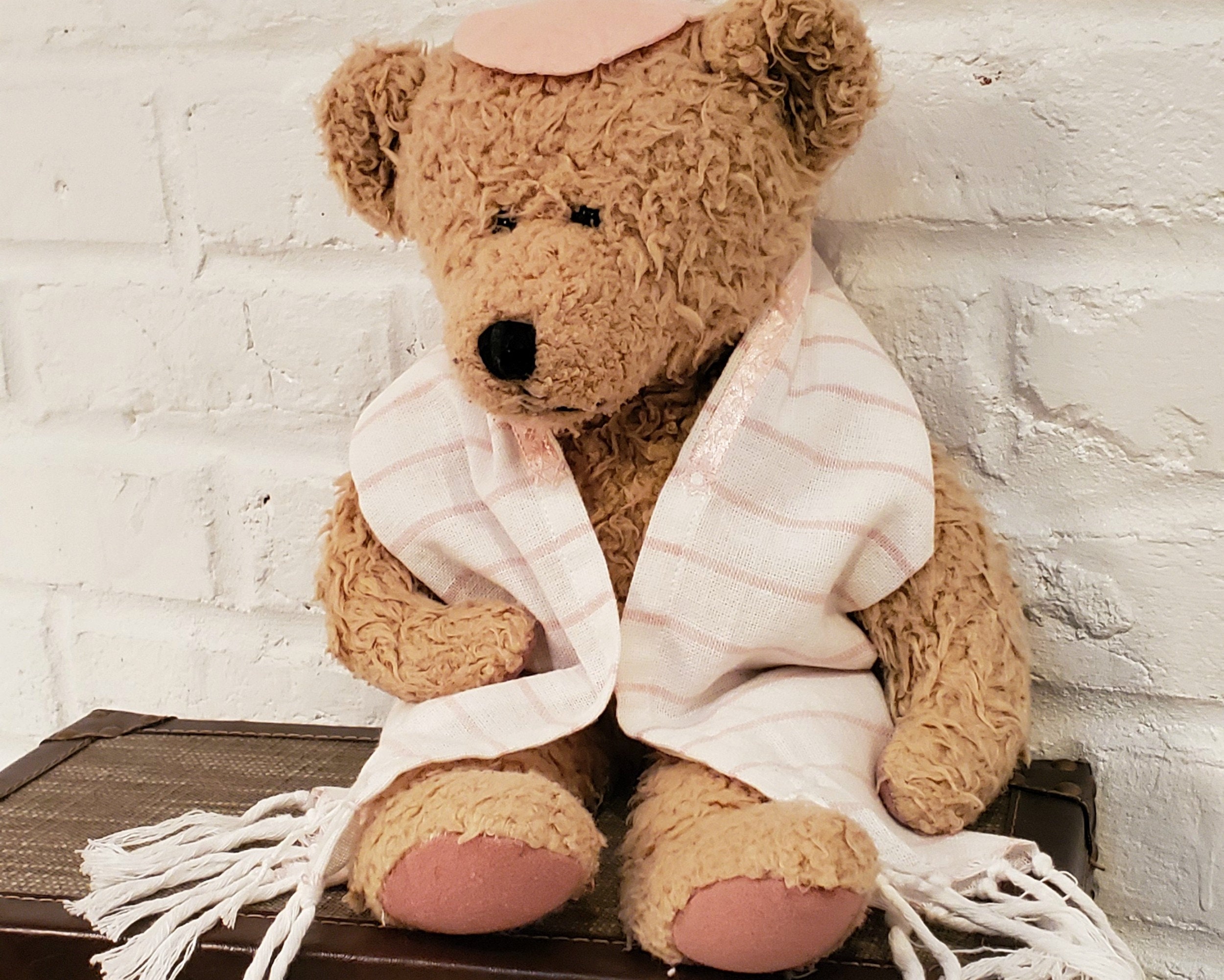 Miniature Tallit and Kippa Set for 18" Doll or Teddy Bear, Pink Mini ...
