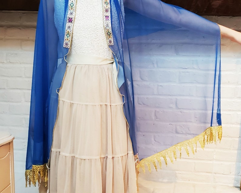 Royal Blue Net Lace Tallit Prayer Shawl Girls Tallis Ladies - Etsy