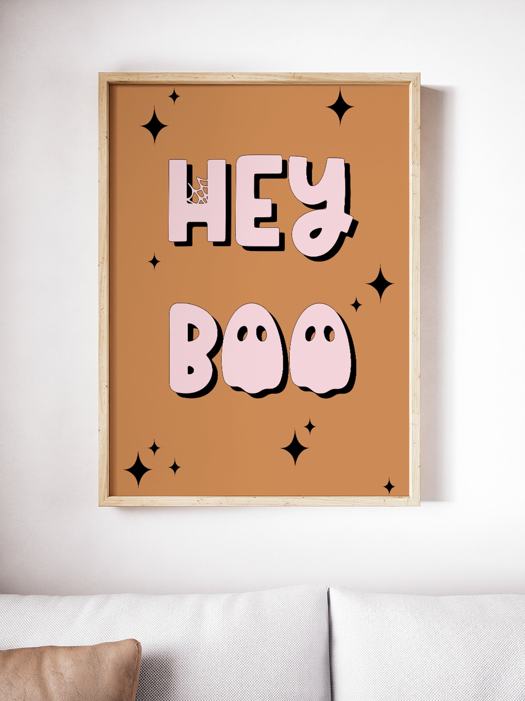 Hey Boo Printable DIGITAL DOWNLOAD Halloween Printable - Etsy