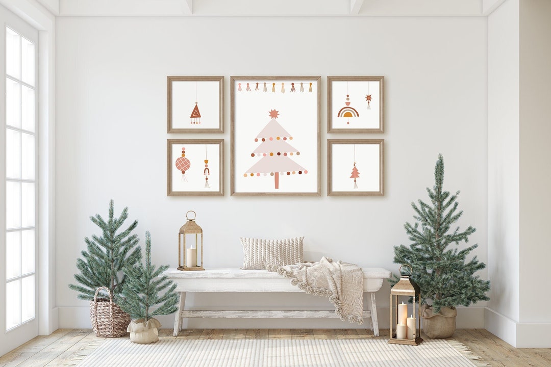 Christmas Tree Printable-- DIGITAL DOWNLOAD -- Holiday Boho Printable ...