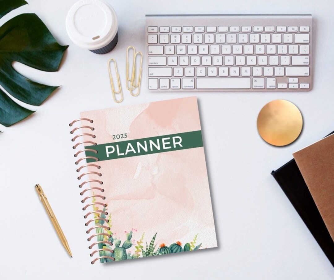 2023 Printable Monthly Planner, Simple, Cute, Easy to Use, Cactus ...