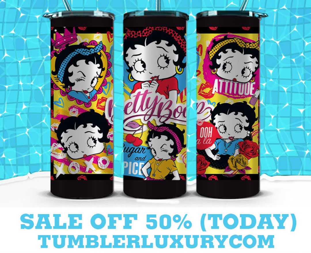 Betty Boop Skinny Tumbler Wrap Betty Boop Tumbler Wrap Etsy