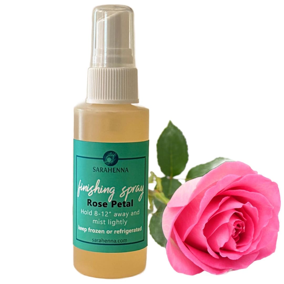 Henna Finishing Spray: Organic Rose Petal Scent (2oz) - Etsy