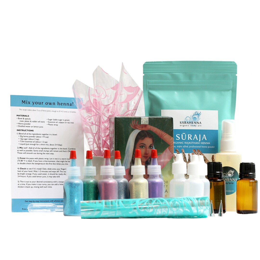 The Total Package Henna Kit - Etsy