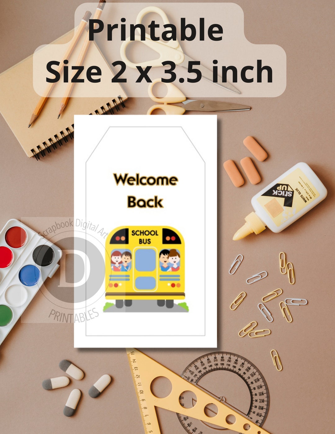 Printable - Welcome Back Tags, Notecards for Kids, Kids Art, Teacher ...