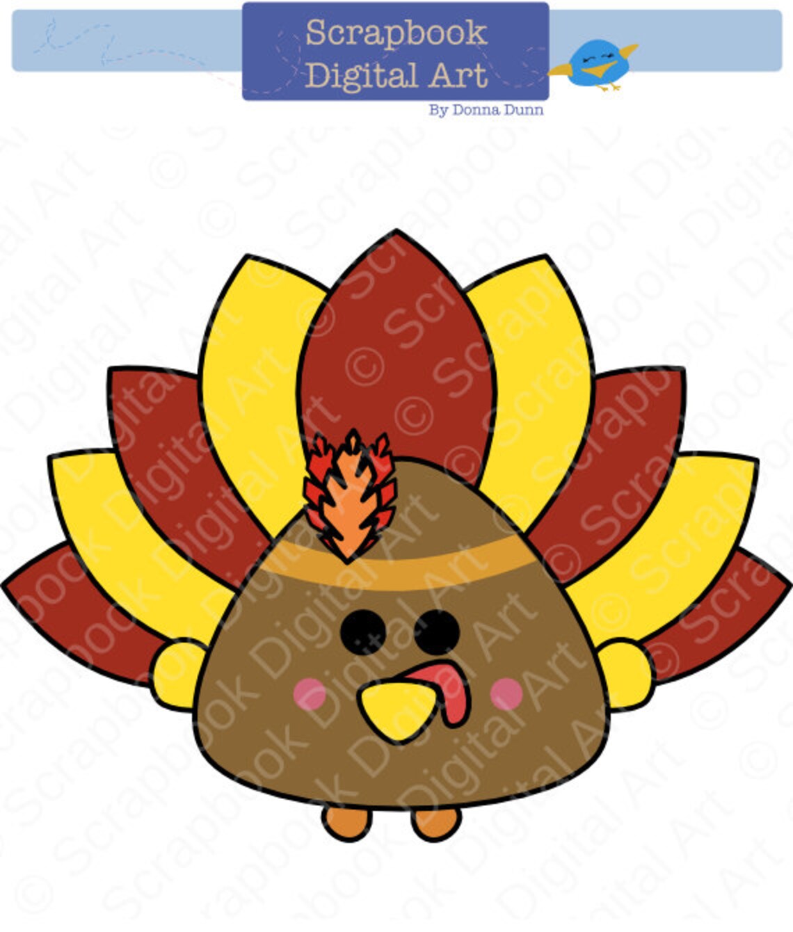 Kawaii Thanksgiving Clip Art Set. the First Thanksgiving Clip Art ...