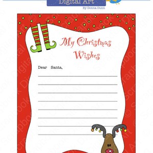 Letter to Santa, Naughty or Nice Printable, Christmas Printable, Dear ...