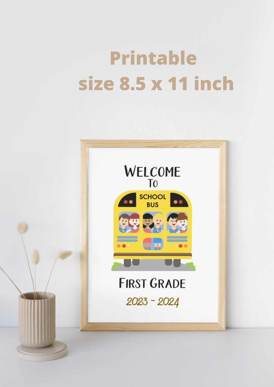 Welcome to First Grade Sign Printable Classroom Sign. - Etsy