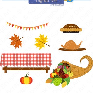 Thanksgiving Clip Art Set. the First Thanksgiving Clip Art. - Etsy
