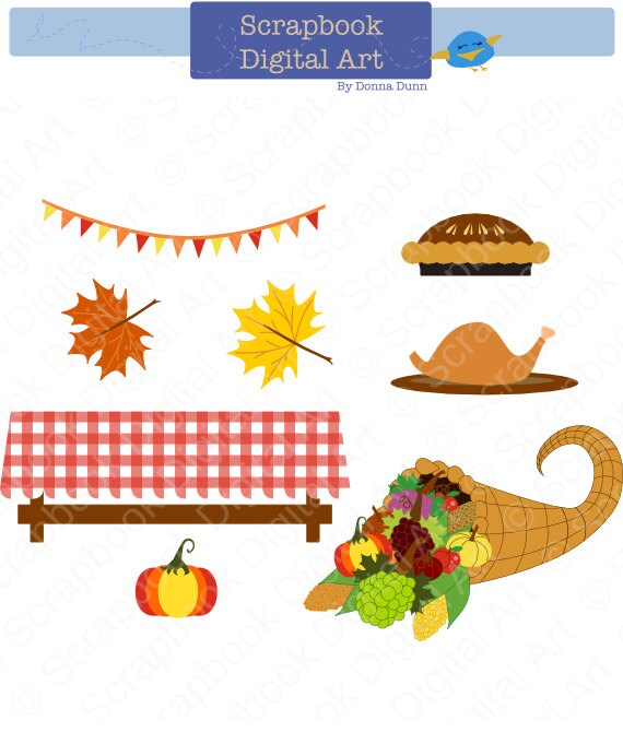 Thanksgiving Clip Art Set. the First Thanksgiving Clip Art. - Etsy