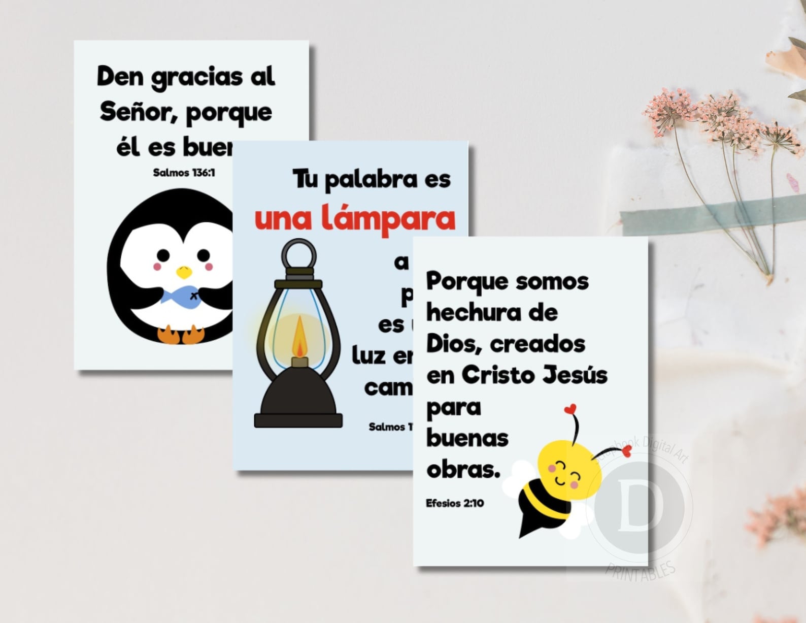 Printable Card Tags | Bible Verses Printable for Kids | Versículos ...