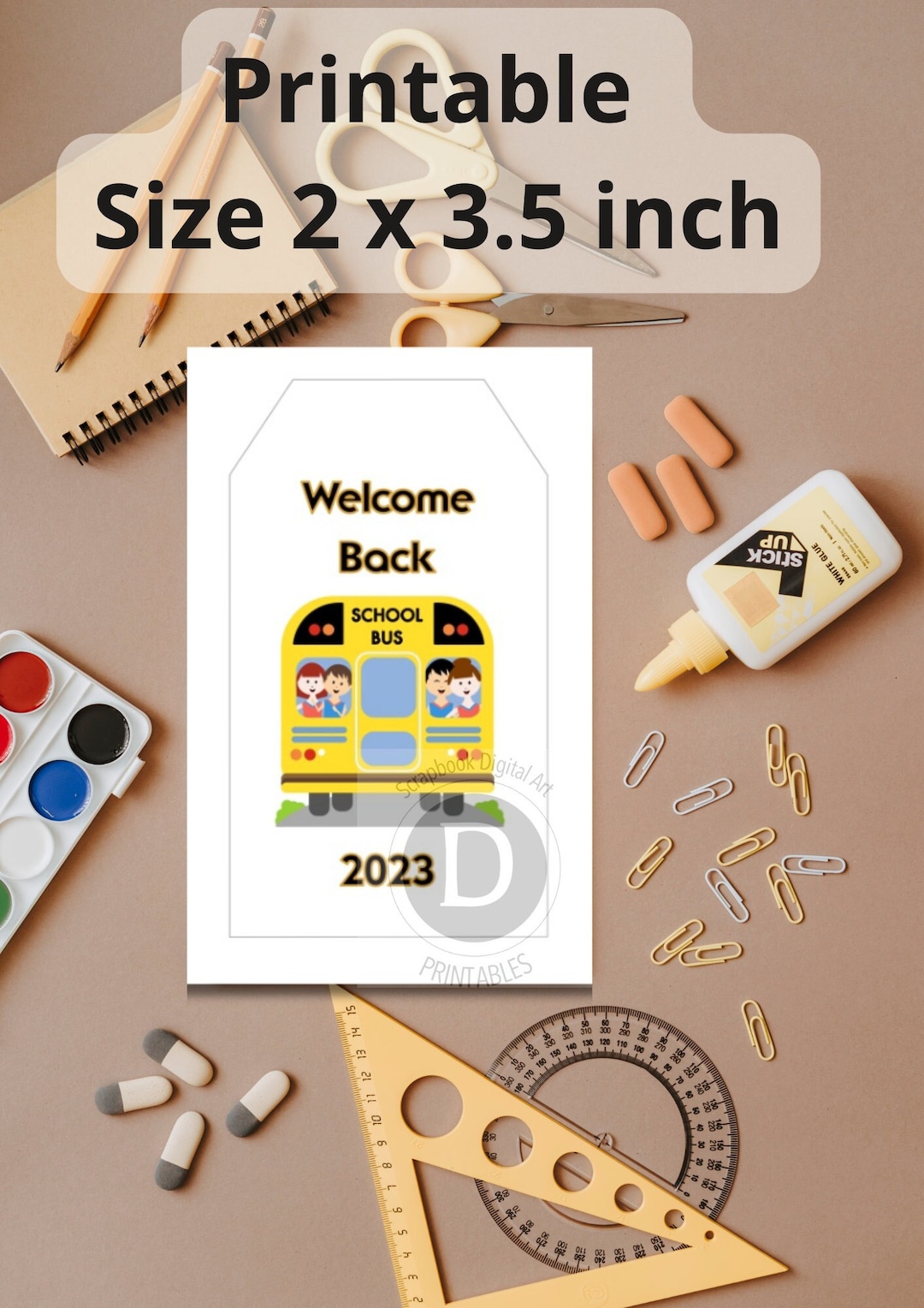 Printable Welcome Back Tags Notecards for Kids Kids Art. - Etsy