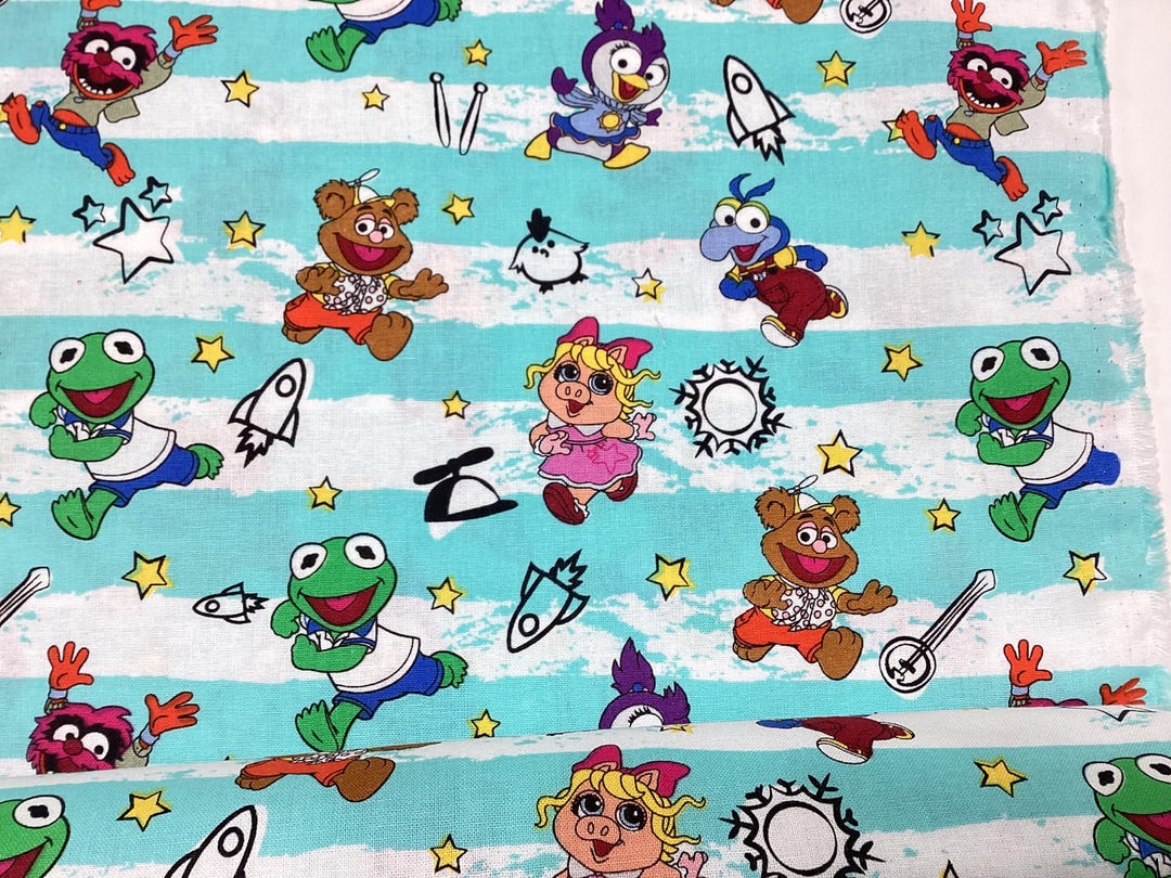 Muppet Babies Playing Cotton Fabric by Half Yard, Figures Measure Appx ...