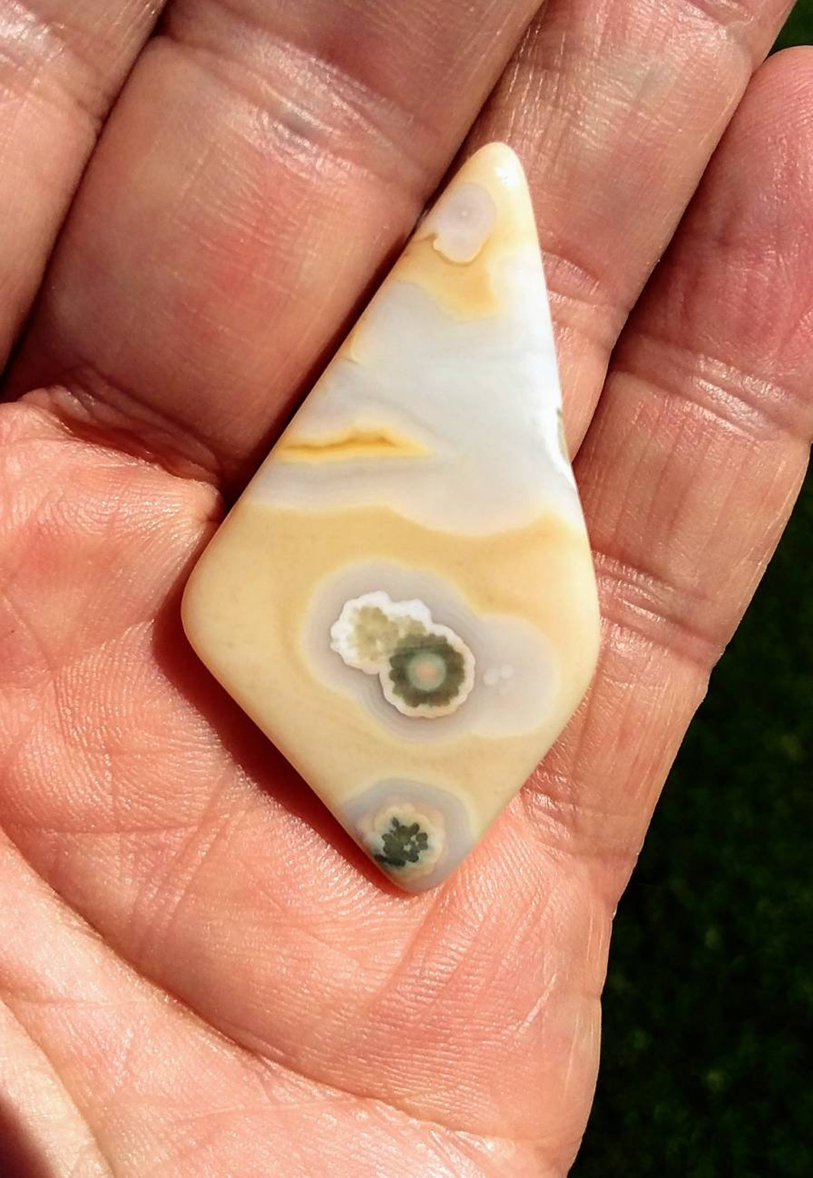 Translucent Ocean Jasper Cab for Wire Wrappers - Etsy