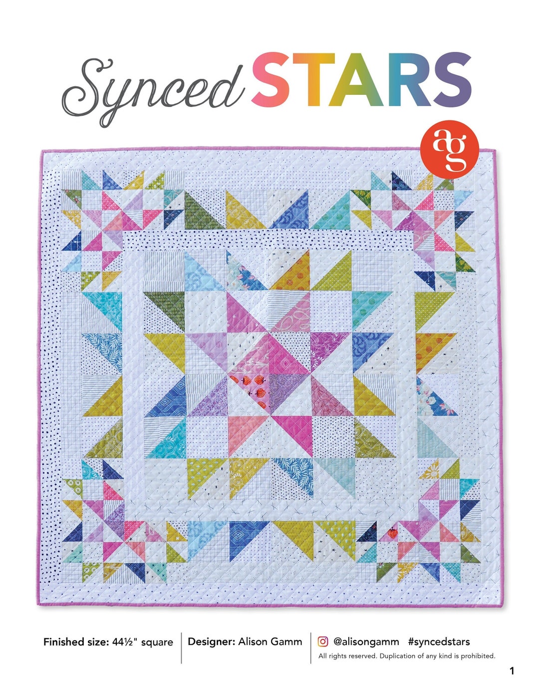 Synced Stars PDF Quilt Pattern - Etsy