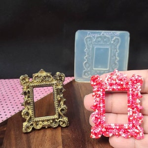Mini Ornate Picture Frame for Resin, Chocolate or Clay, Clear Silicone ...