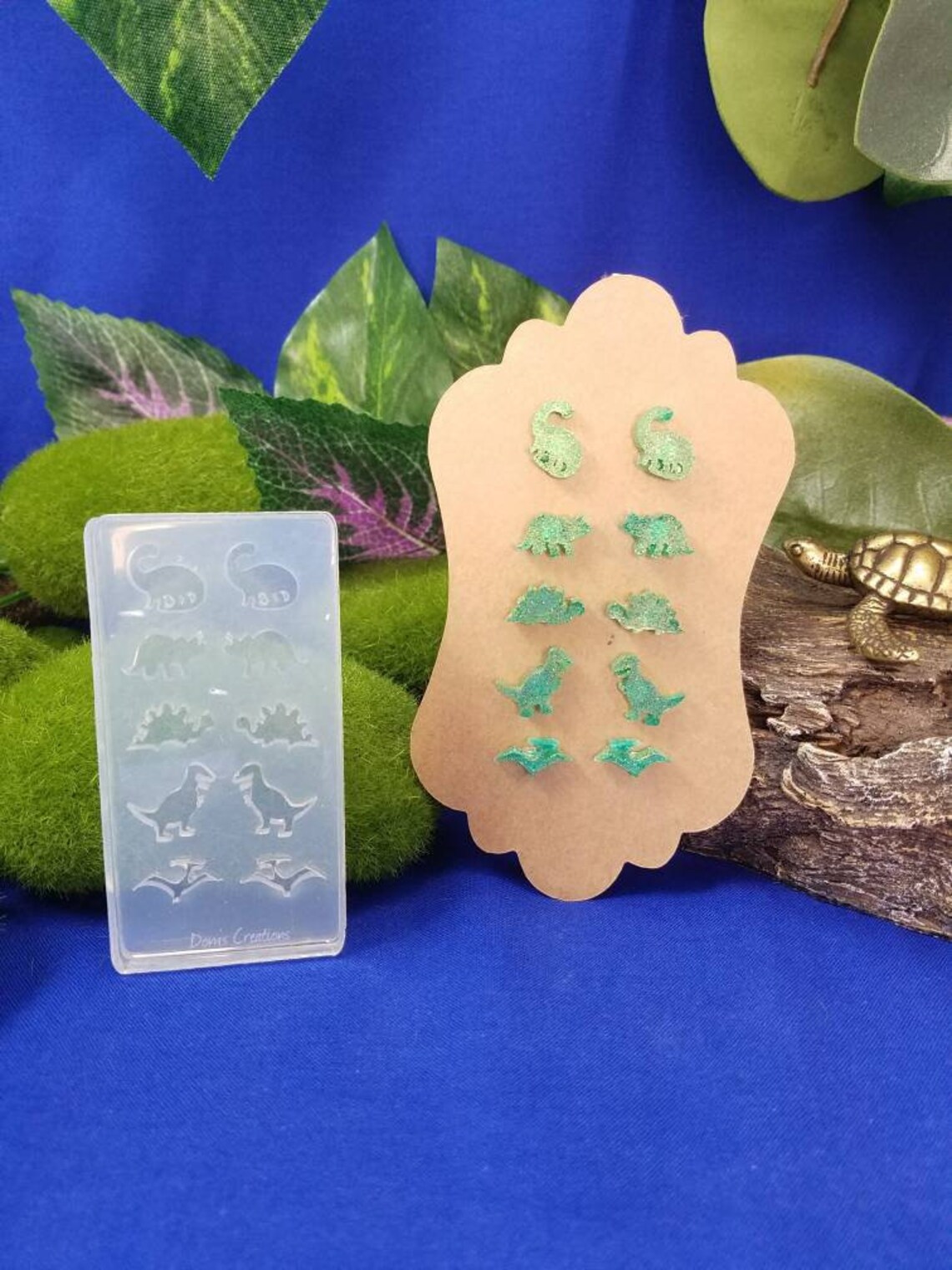 Dinosaur Earrings Post Sized Silicone Mold Pallet - Etsy