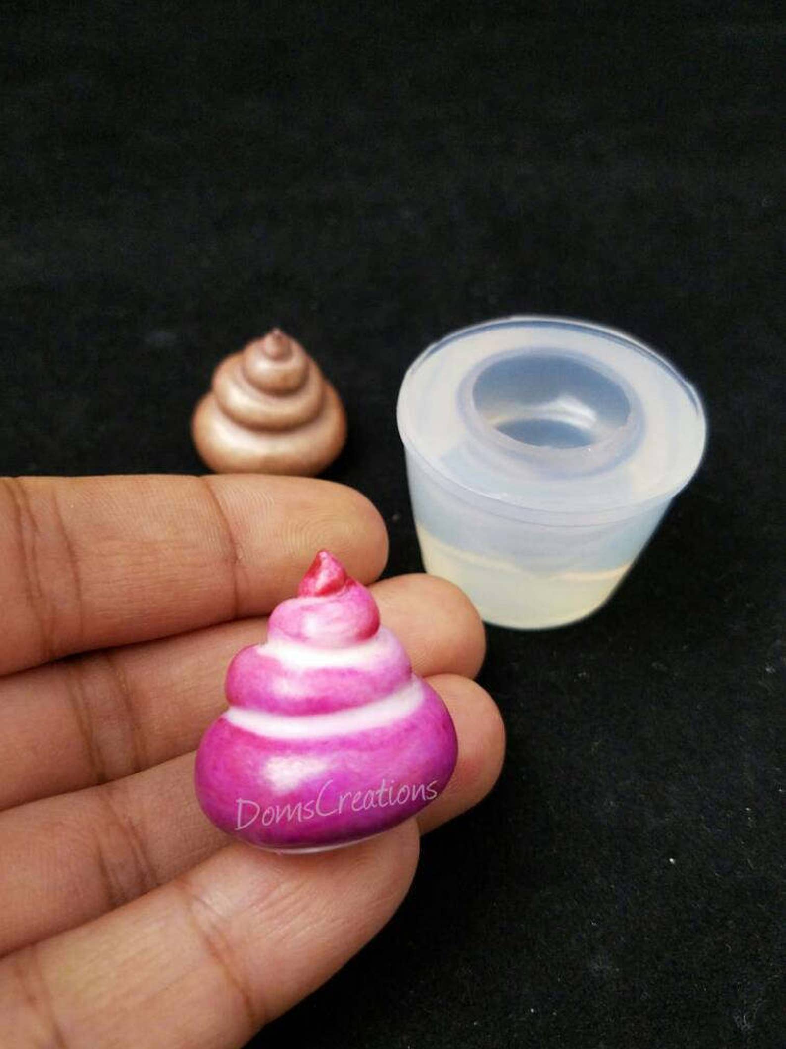 Hand Sculpted Kawaii Unicorn Poop 3d Silicone Mold 2 Size - Etsy