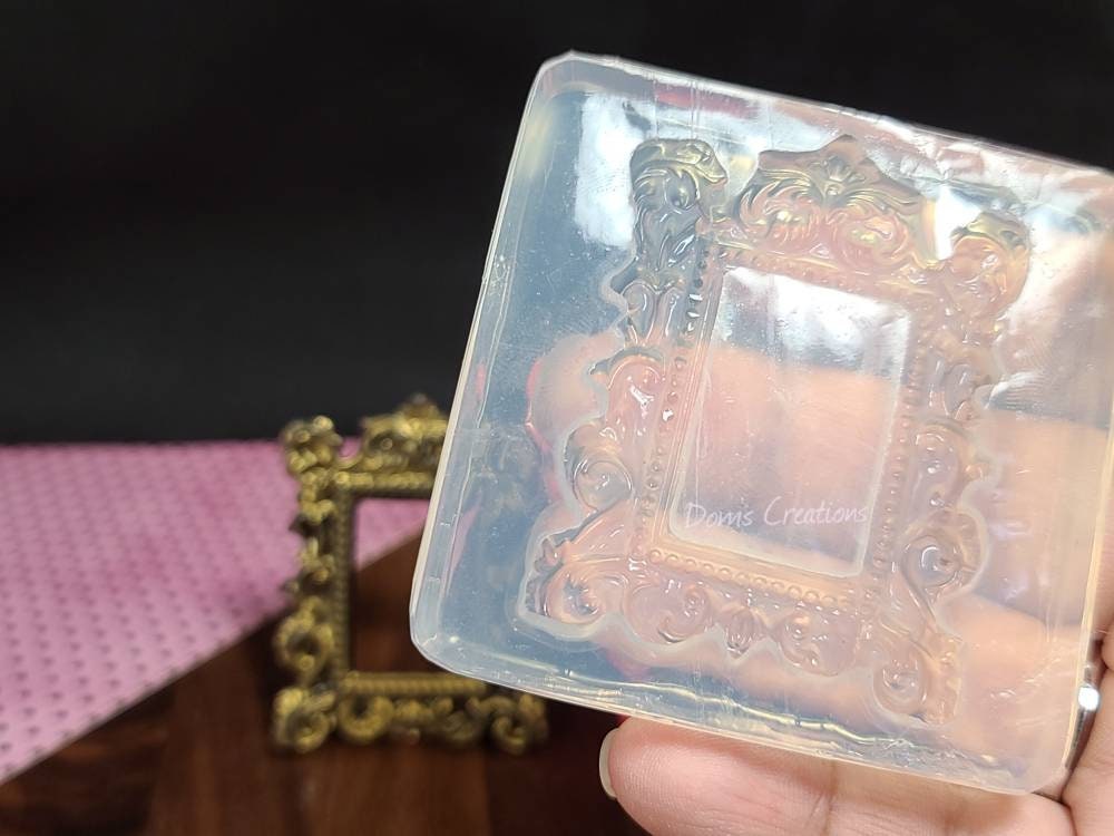 Mini ornate picture frame for resin chocolate or clay clear | Etsy