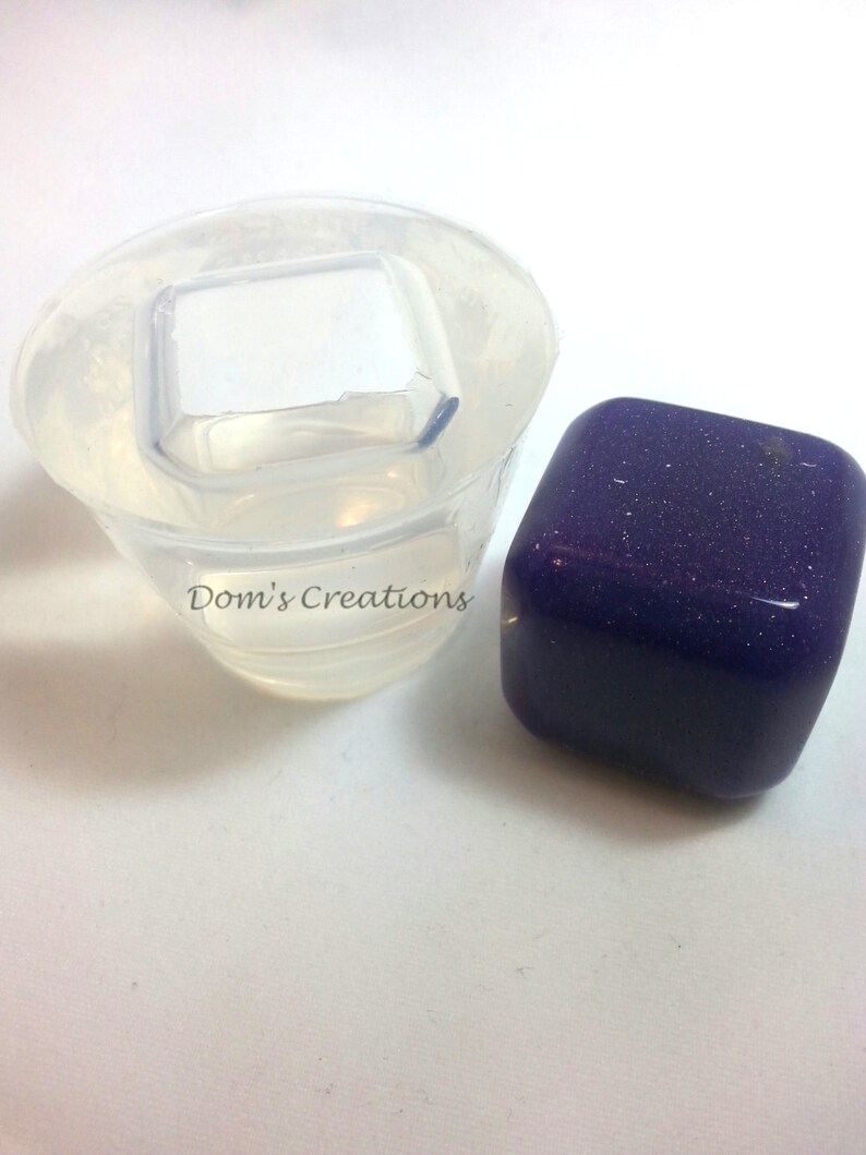 Cube Rounded Edges Square 3d Clear Silicone Mold Etsy 