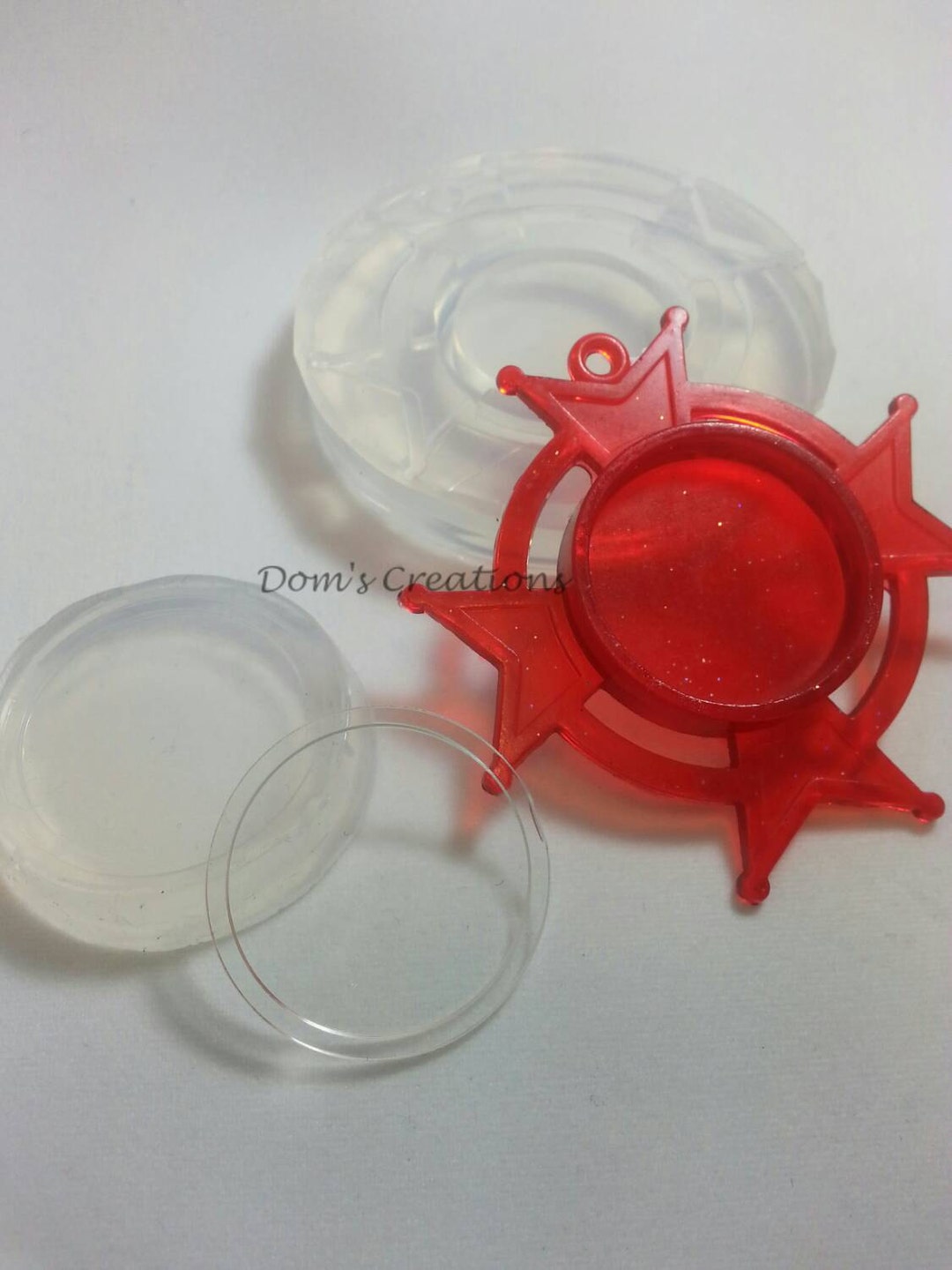 Deep Bezel Compass Cross Shaped Pendant Silicone Mold With Cover - Etsy