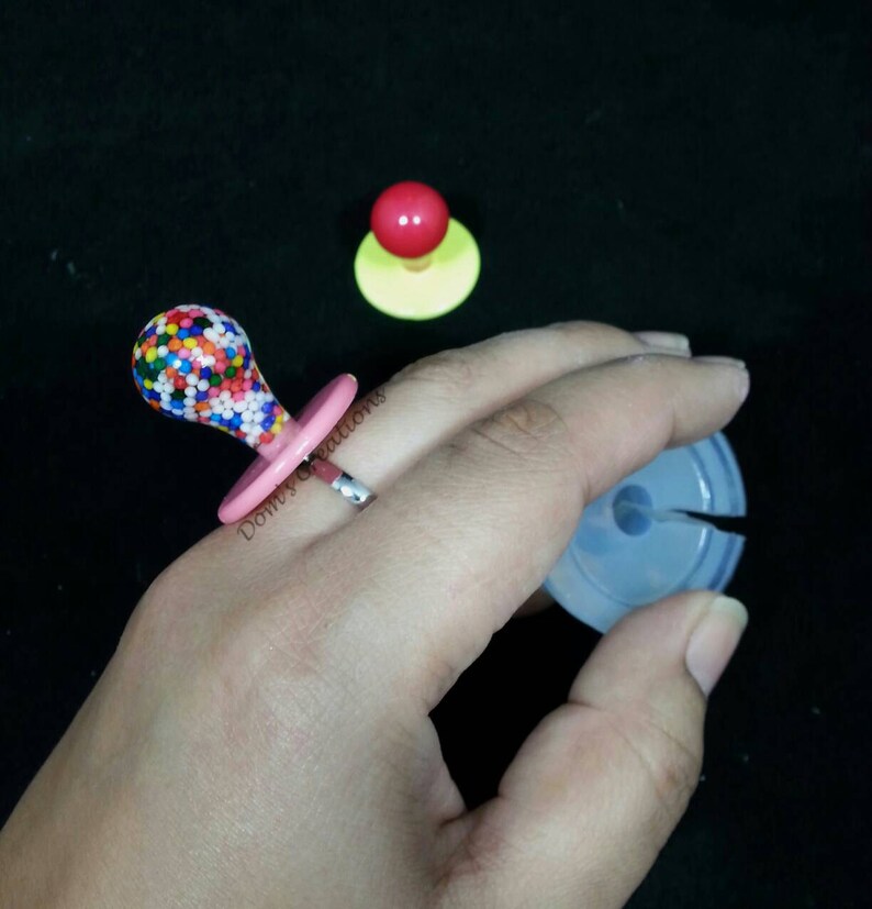 Bubble Ring Pop Clear Silicone Mold Pacifier Ring - Etsy