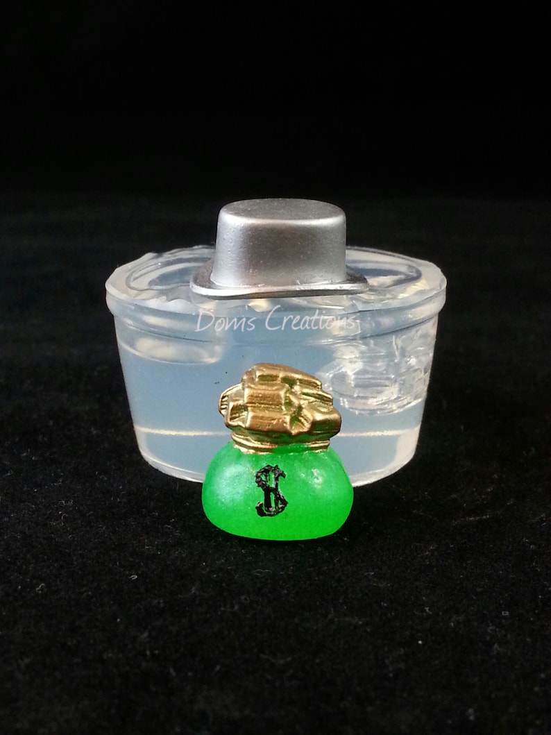 Monopoly Piece Token Classic Top Hat and Pot of Gold Clear - Etsy