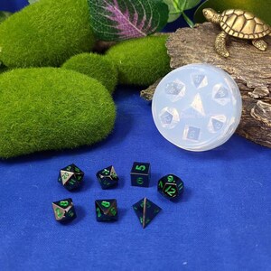 Fancy Mini Dice Set, DND Gaming, Clear Silicone Mold *NO LID* - Etsy