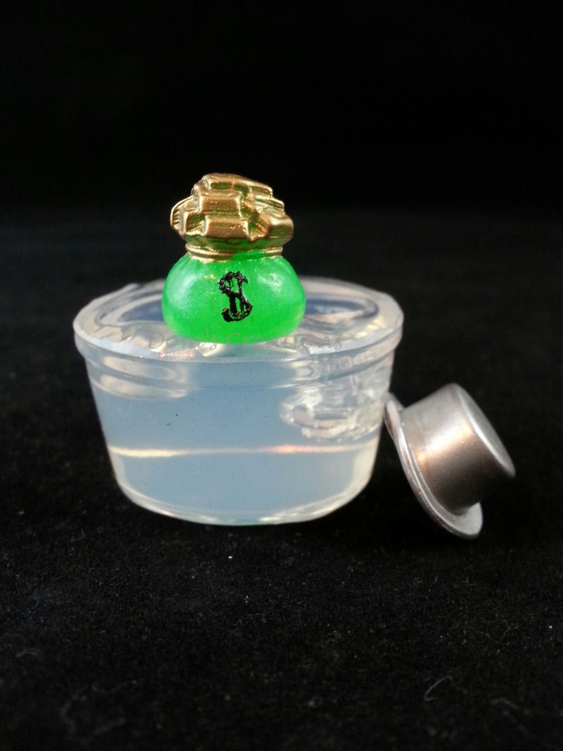 Monopoly Piece Token Classic Top Hat and Pot of Gold Clear - Etsy