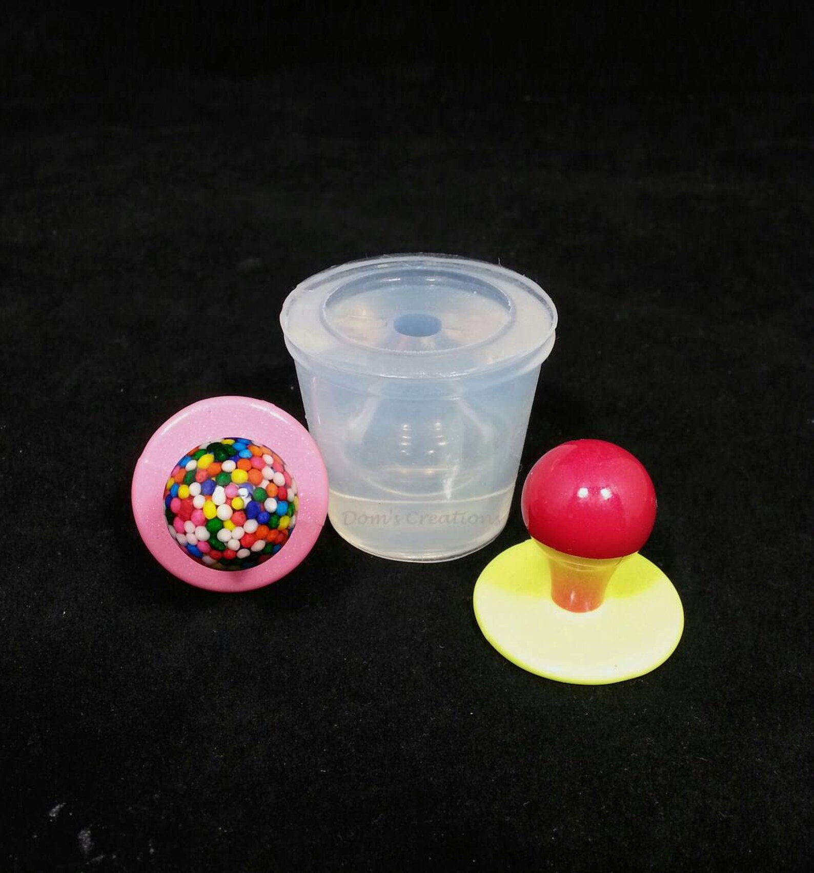 Bubble Ring Pop Clear Silicone Mold Pacifier Ring - Etsy