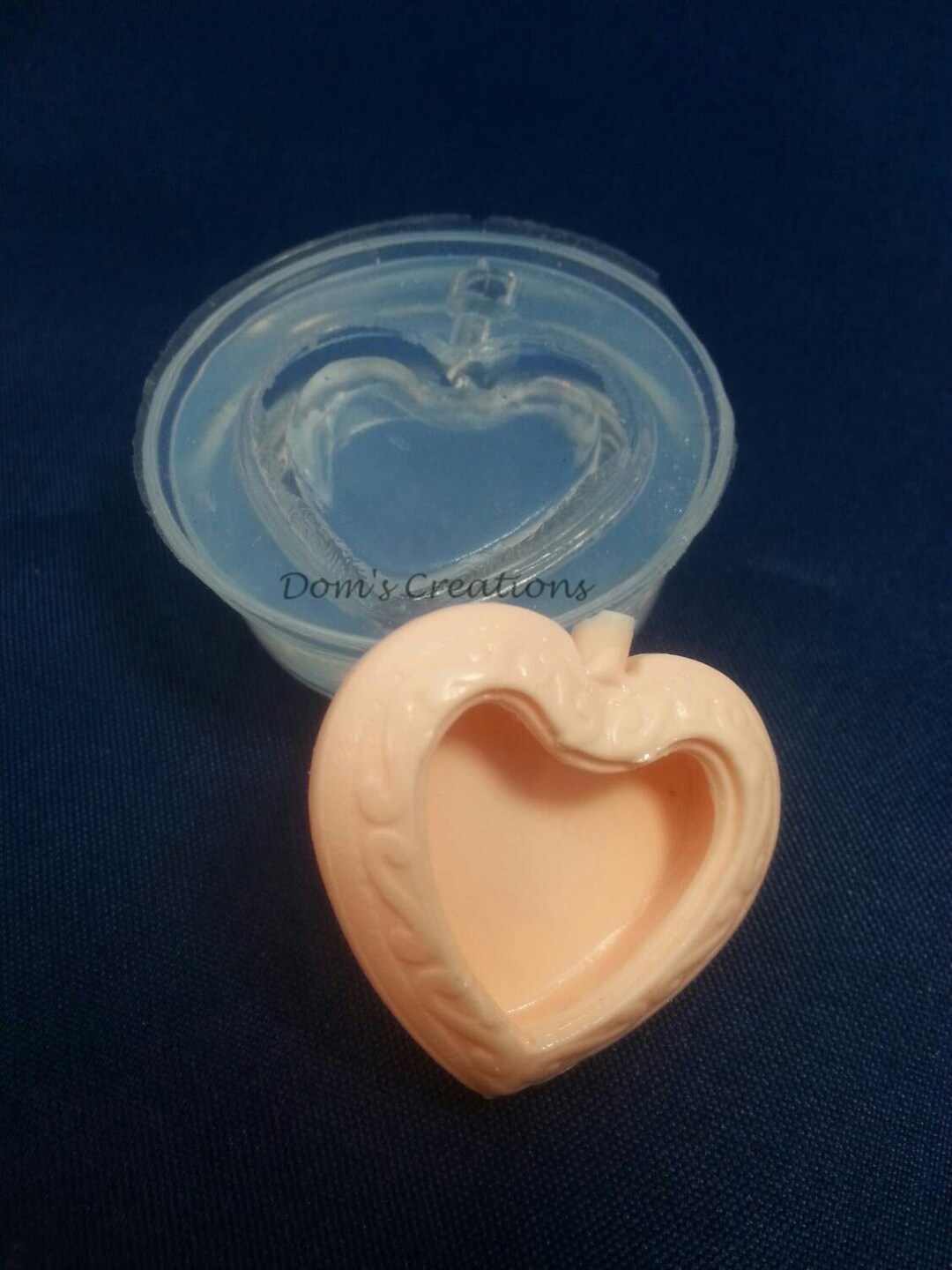 Heart Shaped Deep Bezel Pendant Clear Silicone Mold - Etsy