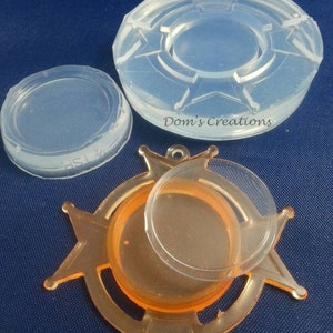 Deep Bezel Compass Cross Shaped Pendant Silicone Mold With Cover - Etsy