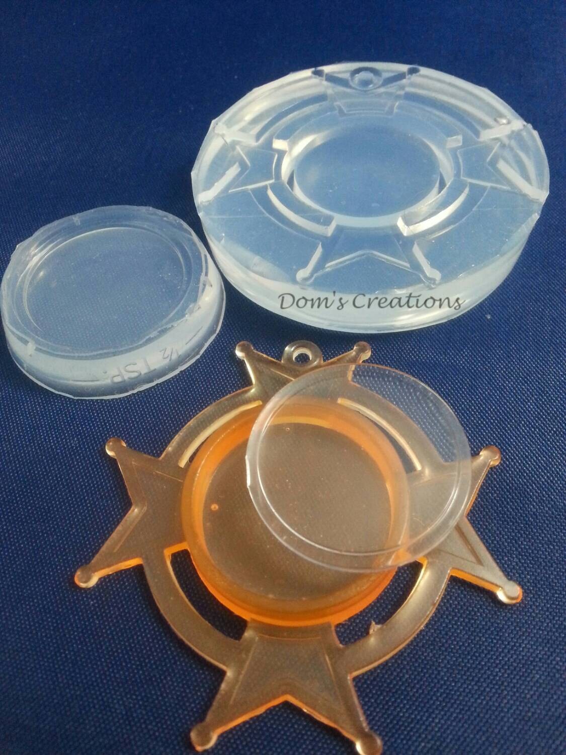 Deep Bezel Compass Cross Shaped Pendant Silicone Mold With - Etsy