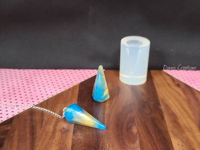 Crystal point pendulum scrying magic tool clear silicone | Etsy