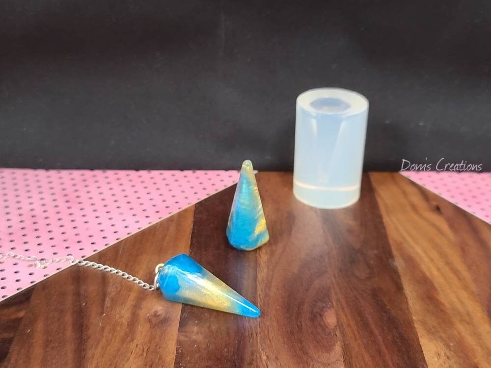 Crystal Point, Pendulum, Scrying, Magic Tool, Clear Silicone Mold - Etsy