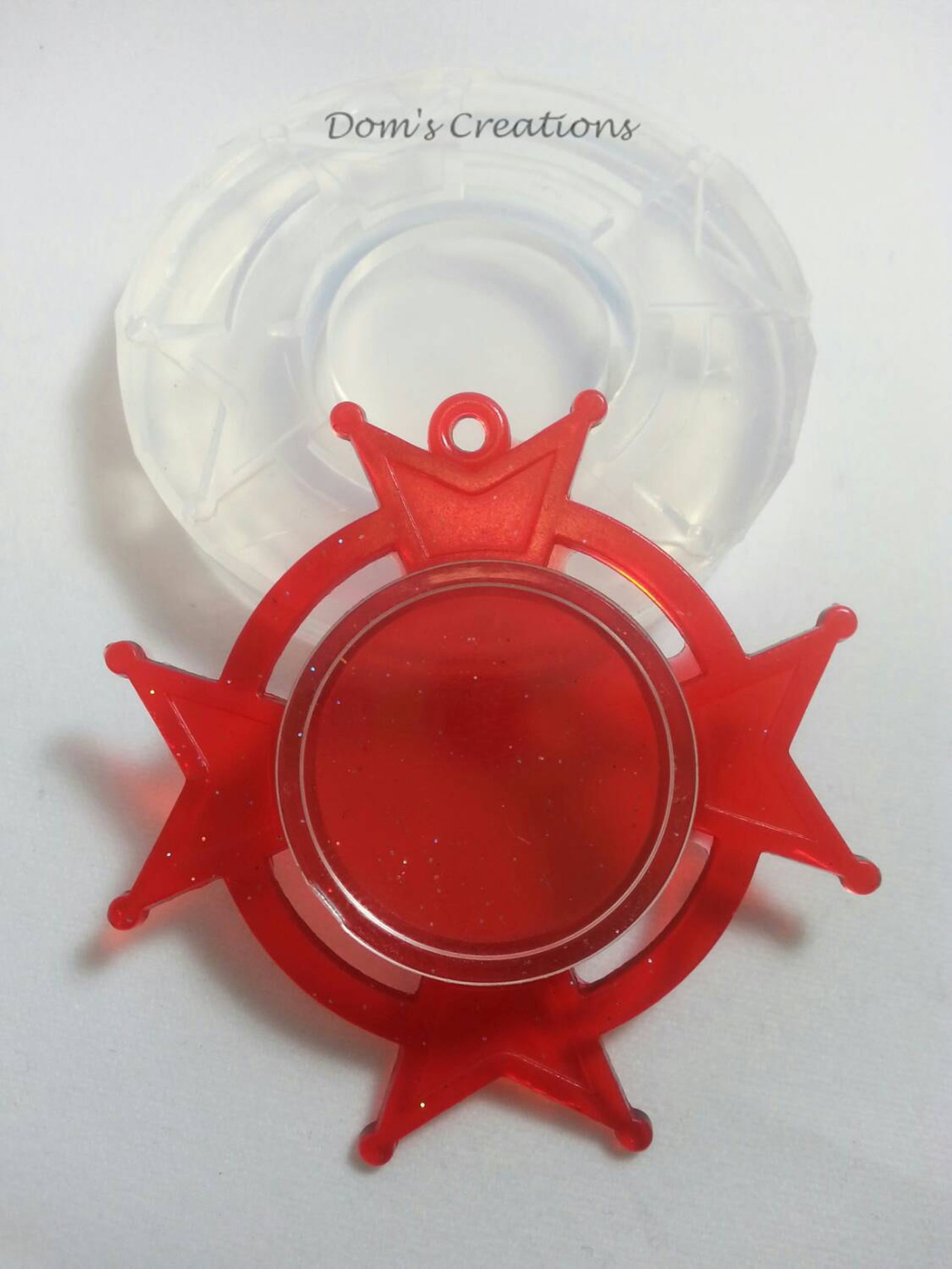 Deep Bezel Compass Cross Shaped Pendant Silicone Mold With - Etsy