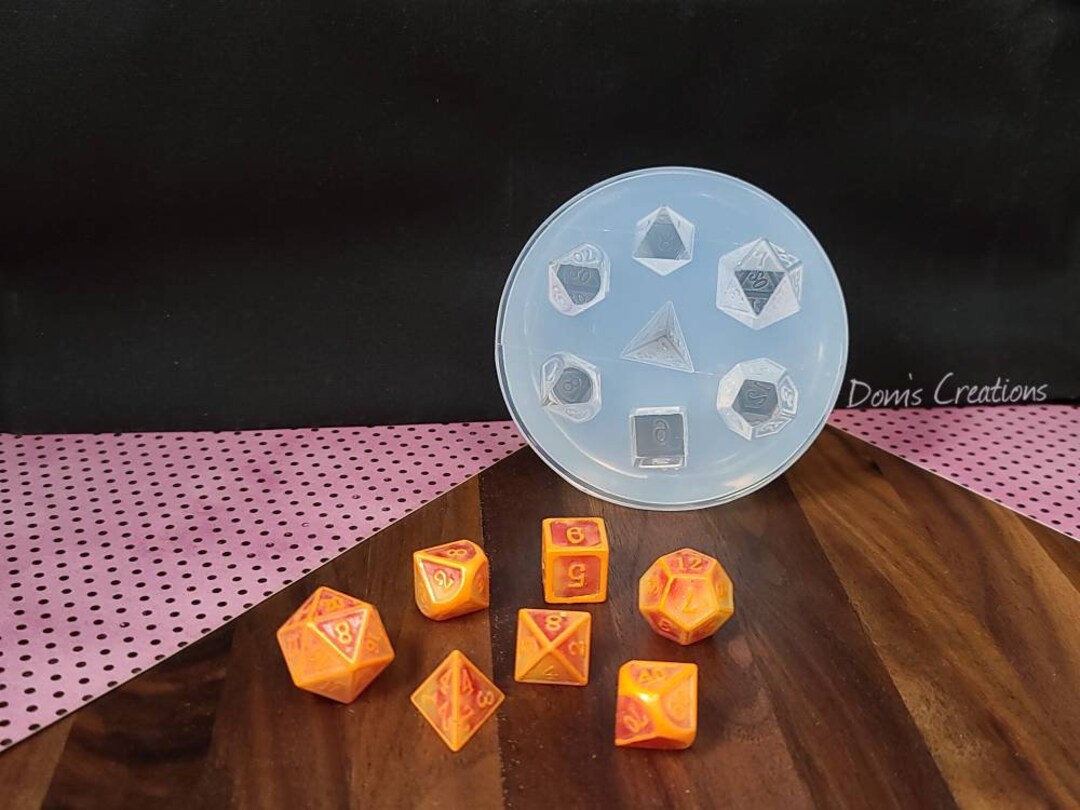 Multi Sided Fancy Gaming Dice Food Safe Clear Silicone Mold *NO LID* - Etsy