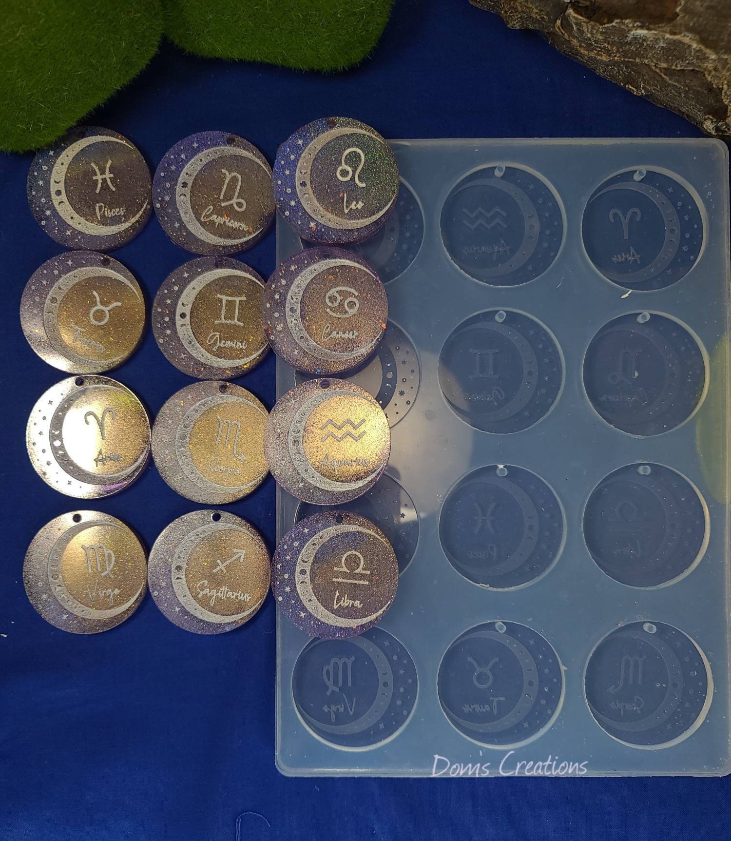 Full Set Celestial Zodiac Signs Clear Silicone Mold - Etsy