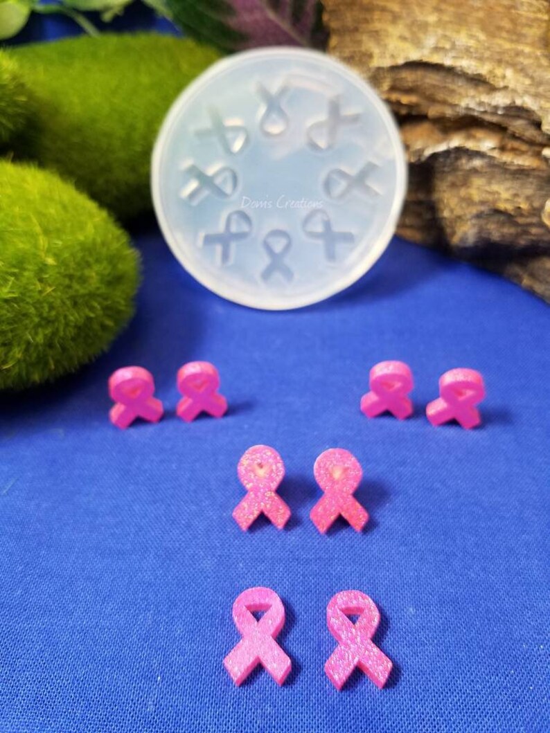 Awareness Ribbon Post Earrings Silicone Mold - Etsy