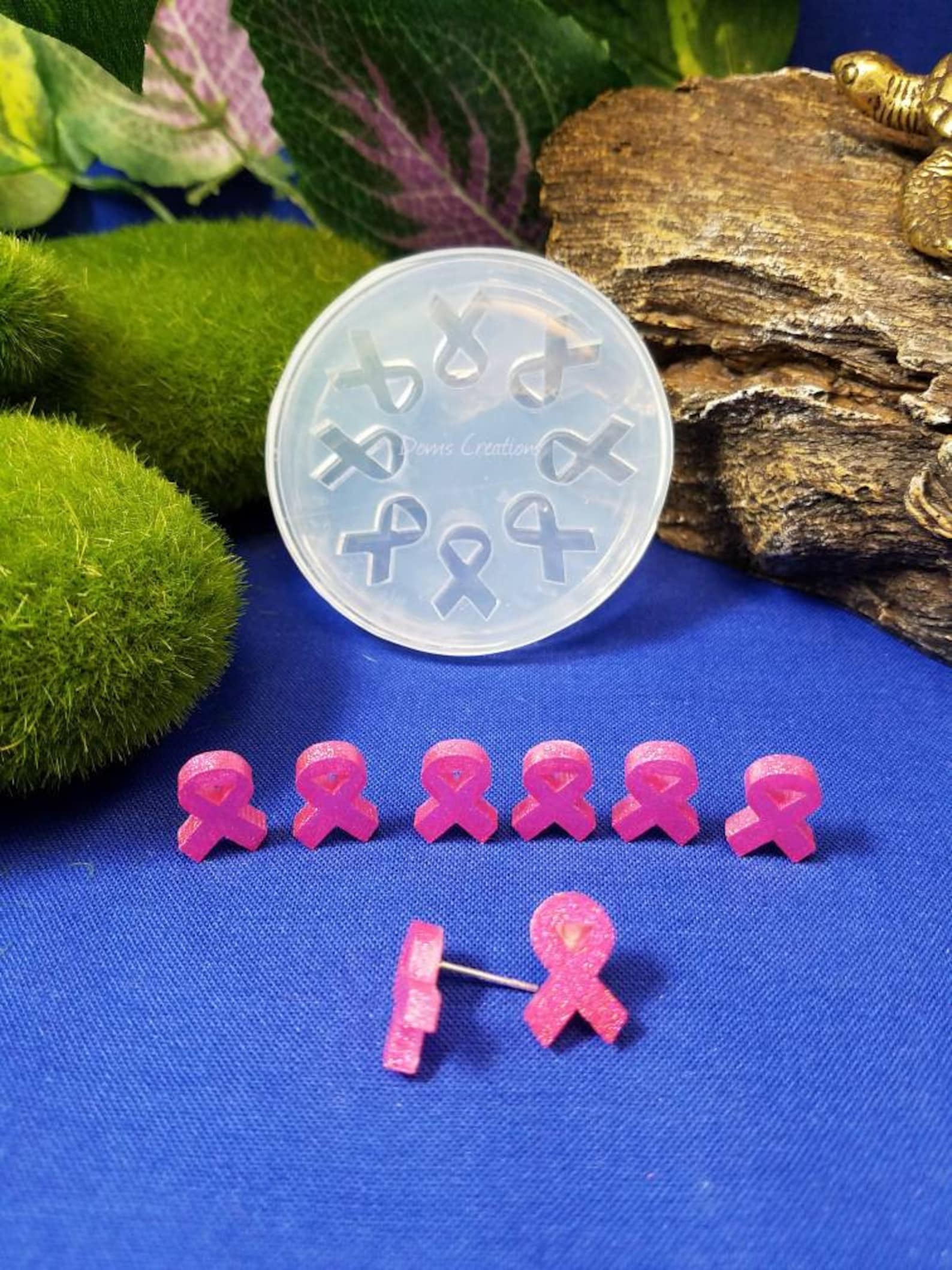 Awareness Ribbon Post Earrings Silicone Mold - Etsy