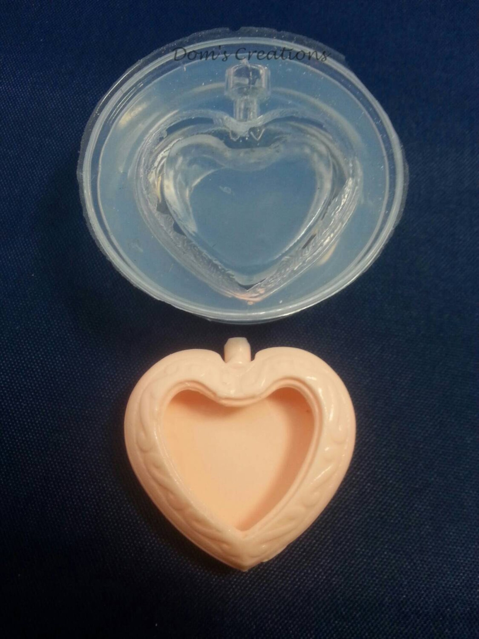 Heart Shaped Deep Bezel Pendant Clear Silicone Mold - Etsy