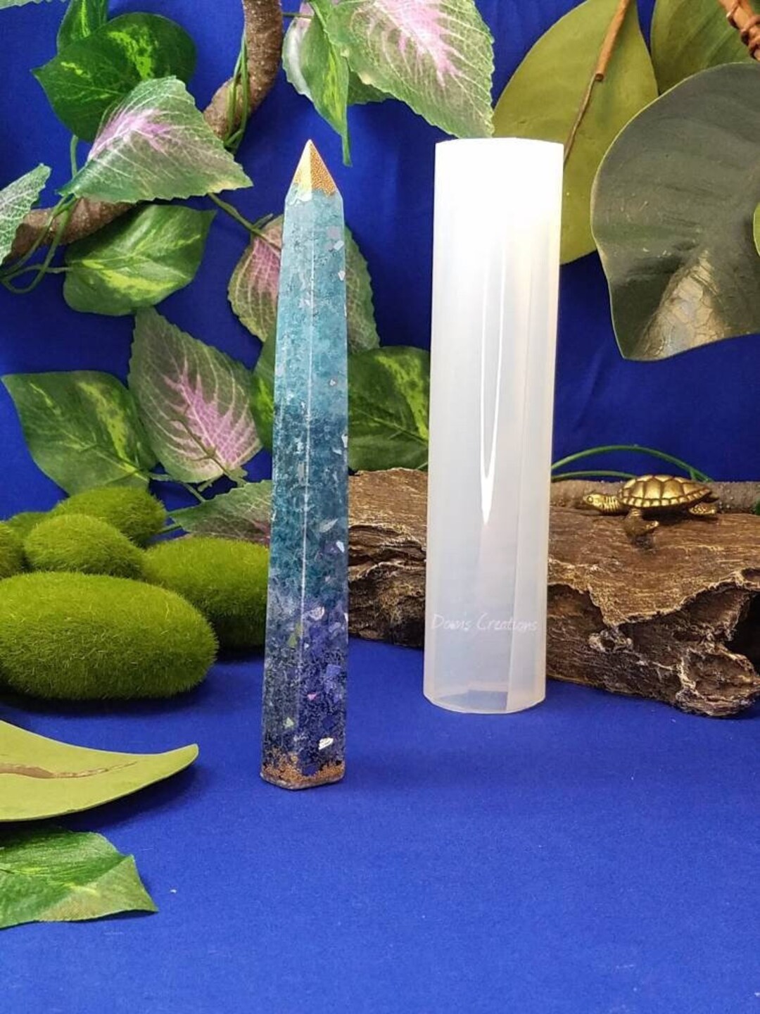 Large 7 Inch Pointed Truncated Crystal Wand Clear Silicone Mold - Etsy