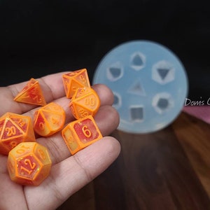 Multi Sided Fancy Gaming Dice Food Safe Clear Silicone Mold *NO LID* - Etsy